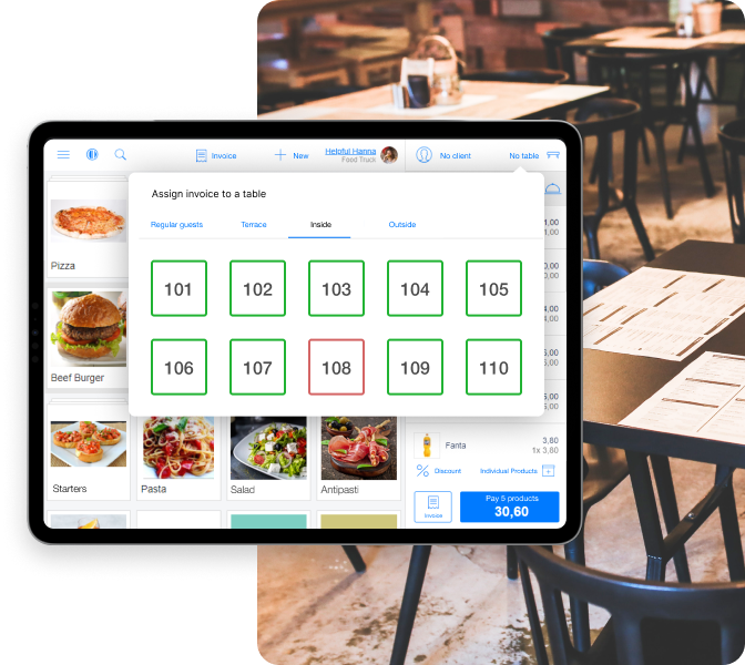 Restaurant POS system for the catering industry | Paymash